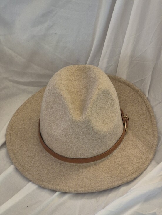Altar'd State | Accessories | Wool Felt Wide Brim Fedora Hat In Beige ...
